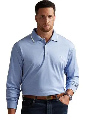 Ralph Lauren Soft Cotton Long-sleeve Polo Shirt - Isle Heather