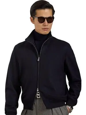 Ralph Lauren Felton Cashmere-blend Bomber Jacket - Classic Chairman Navy