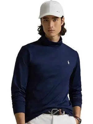 Ralph Lauren Performance Piqué Mockneck - Refined Navy