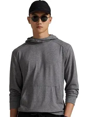 Ralph Lauren Performance Jersey Hoodie - Steel Heather