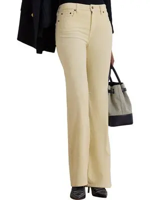 Ralph Lauren High-rise Corduroy Flare Pant - Mascarpone Cream