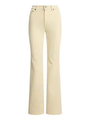 Ralph Lauren High-rise Corduroy Flare Pants - Mascarpone Cream