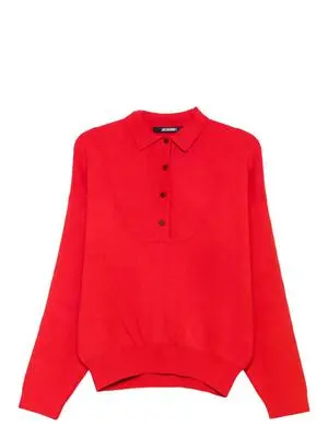 Jacquemus Polo-neck Sweater - Red