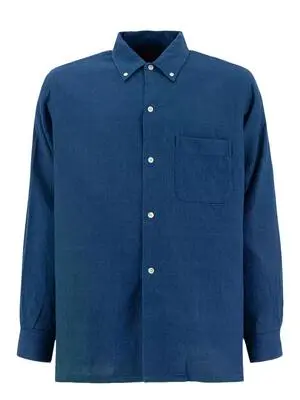 BEAMS Button-fastening Pocket Shirt - Blue