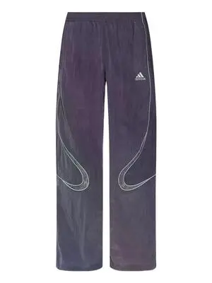 Adidas Embroidered-logo Track Trousers - Purple