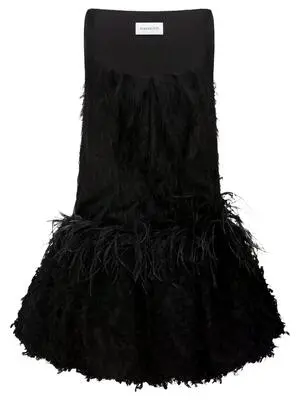 16ARLINGTON Lasa Feather-Embellished Mini Dress