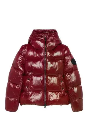 SAVE THE DUCK Hooded Puffer Jacket - Red