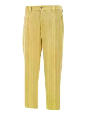 BRIGLIA 1949 Corduroy Portofinos Trousers - Yellow