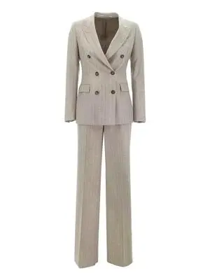 Tagliatore Pinstripe Double-breasted Suit - Neutrals