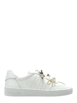 Michael Kors Beaded-bow Sneakers - White