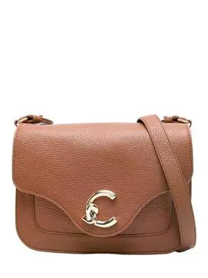 COCCINELLE C-me Flap Crossbody Bag - Brown