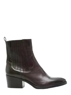 CURIOSITÈ 55mm Leather Ankle Boots - Brown