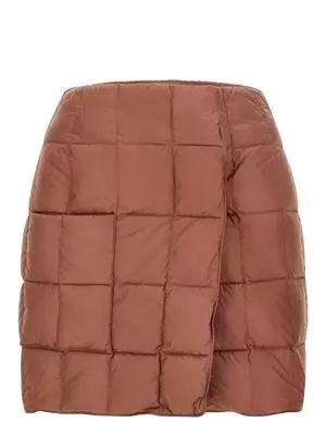 IENKI IENKI Platha Quilted-padded Mini Skirt - Brown
