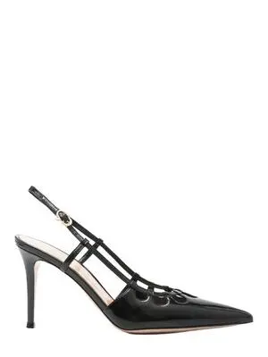 GIANVITO ROSSI 90mm Cut-out Slingback Pumps - Black