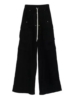 Rick Owens Drawstring Cargo Trousers - Black