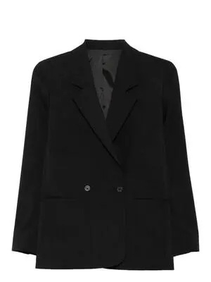 Eric Bompard Double-breasted Patch-pocket Blazer - Grey
