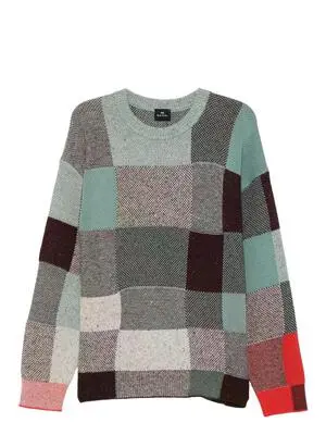 Paul Smith Patchwork Sweater - Green