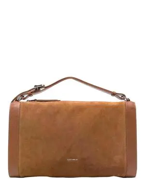 COCCINELLE Suede Leather Shoulder Bag - Brown