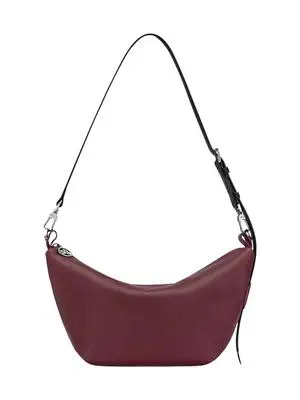 Longchamp Le Slouchy Leather Shoulder Bag - Red