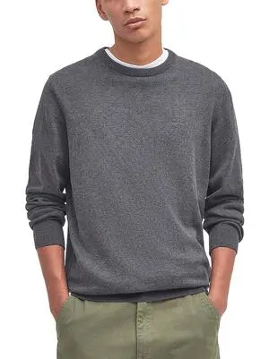 Barbour Slim Fit Crewneck Sweater - Charcoal