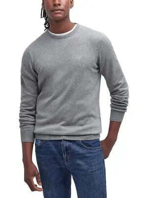 Barbour Slim Fit Crewneck Sweater Grey