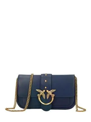 Pinko Mini Pocket Love Cross-body Bag - Blue
