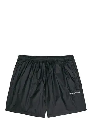 MKI MIYUKI ZOKU Logo-embroidered Shell Swim Shorts - Black