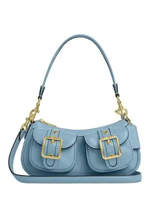 COACH® Ashton Bag Glazed Leather/im/powder Blue