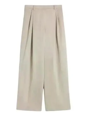 Max Mara Pleated Wide-leg Trousers - Neutrals