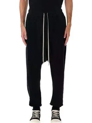 Rick Owens Drawstring Drop-crotch Trousers - Black