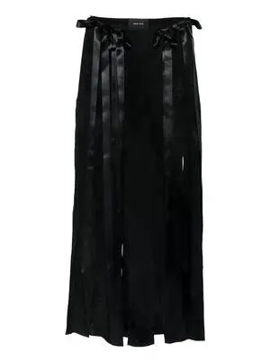 Simone Rocha Bow-detailed Midi Skirt - Black