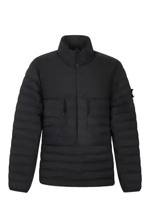 Stone Island Quilted Logo-patch Jacket - Black