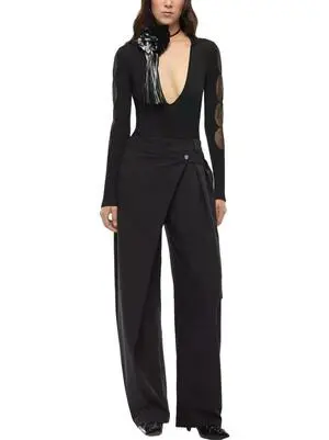 PINKO PINKO Wide-Leg Wrap Trousers