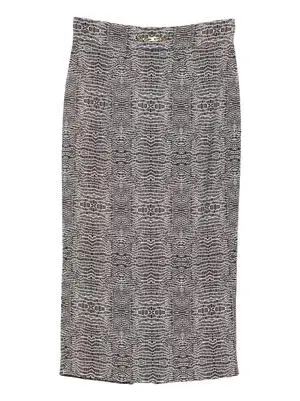 Elisabetta Franchi Printed Pencil Skirt - Black