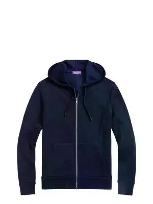 RALPH LAUREN PURPLE LABEL Hooded Zip-Up Sweatshirt