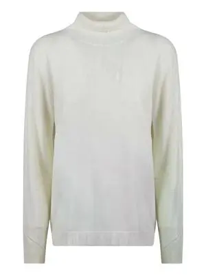 Max Mara Long-sleeved Turtleneck Sweater - White