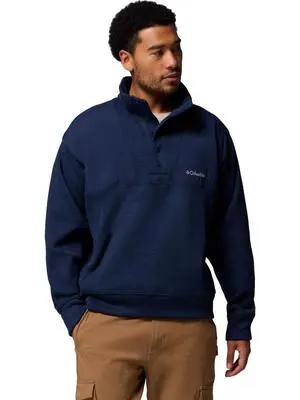 Columbia Relaxed Fit Half Snap Pullover Collegiate Navy Heather