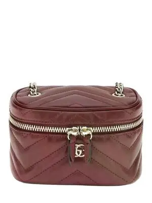 Gucci Mini Gg Marmont Vanity Bag - Red