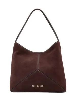 Ted Baker London Leather Tote Dark Brown