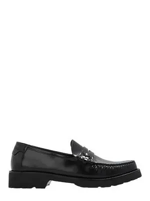 Saint Laurent Le Loafer Chunky Penny Slippers - Black