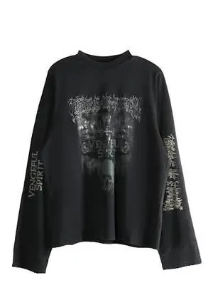 Vetements Cof Spirit Cutup Longsleeve T-shirt - Magnet