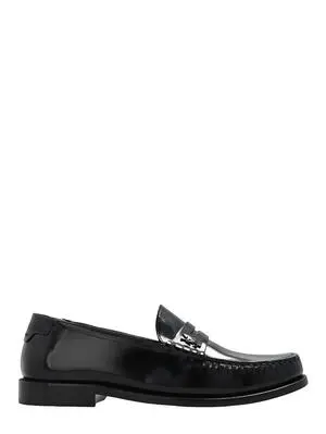 Saint Laurent Le Loafer Penny Slippers - Black
