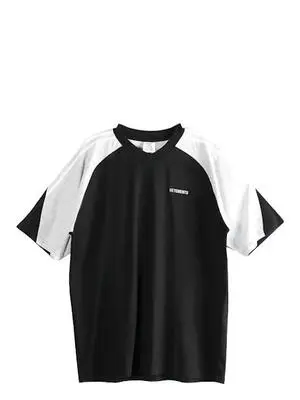 Vetements Cutup Vneck T-shirt - Black/gey Melange