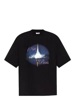 Vetements Night In Paris Oversized T-shirt - Washed Black