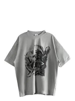 Vetements Goth Oversized T-shirt - Grey Melange