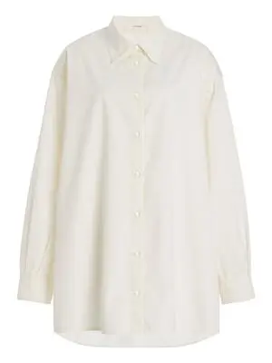 THE ROW Luka Cotton-blend Shirt - White