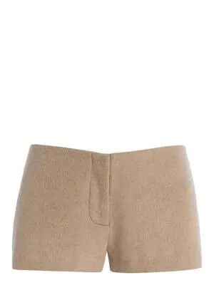 ALFIE Gio Virgin Wool-blend Hot Pants - Neutral
