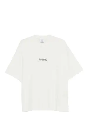 Vetements Metal Logo Regular T-shirt - Ice White