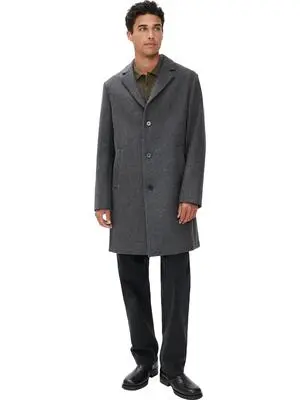 Nn07 Austin Wool Coat - Grey Melange