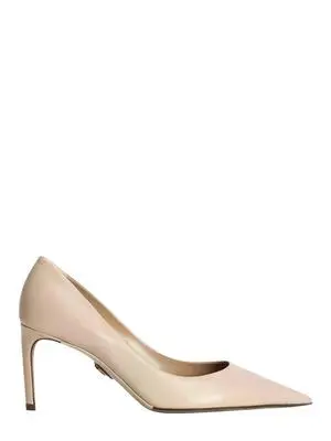 Dolce & Gabbana 80mm Pointed-toe Leather Pumps - Neutrals